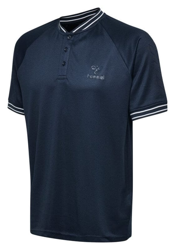 Samuel Men Polyester Blue Polo T-Shirt