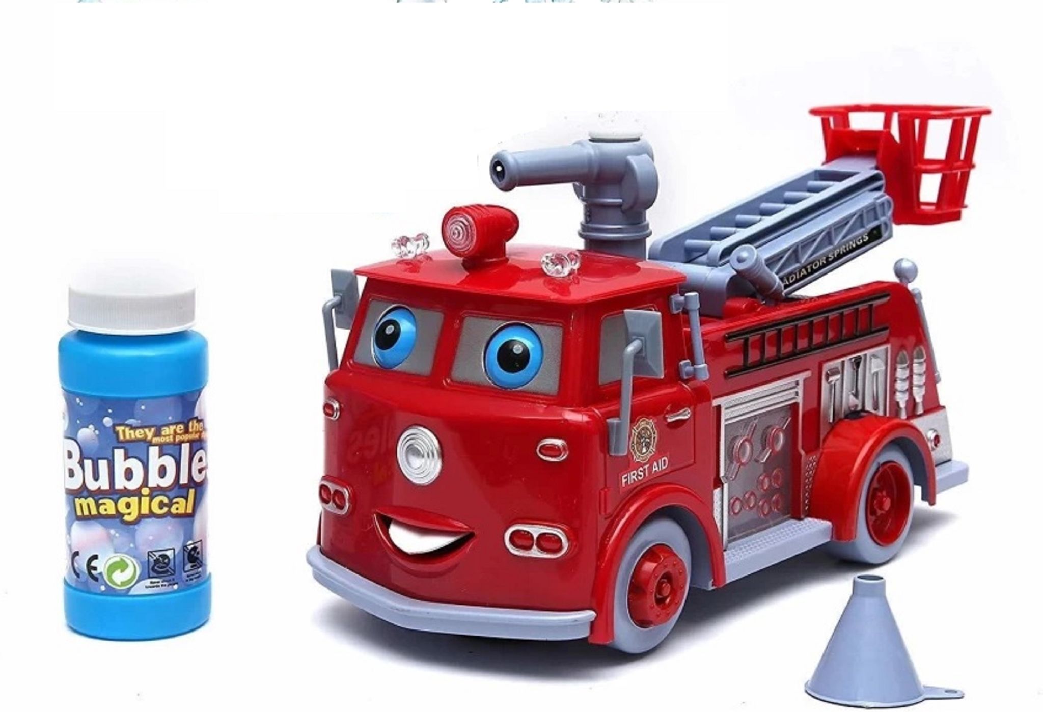 KTRS ENTERPRISE Bubble Bump 'n' Go Bubble fire truck Set for Kids, Bath ...