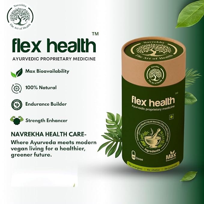 Flex Health: Ayurvedic Proprietary Medicine for Energy pack of 3