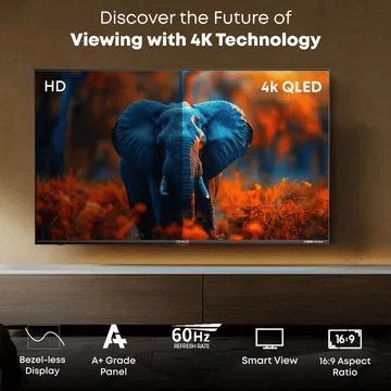 Croma 43 inch QLED 4K Ultra HD Google TV with Dolby Audio (2024 model)