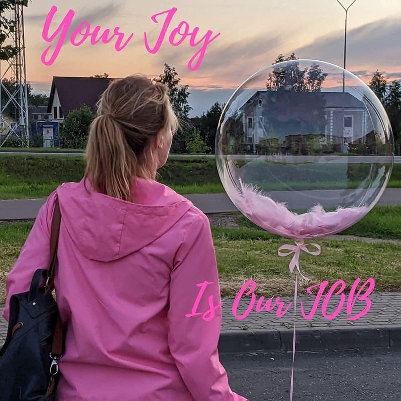 Wanna Party TransParent Balloon w/ Blue Feathers 18"