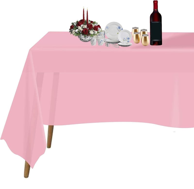 Wanna Party Light Pink Tablecover 54 inch x 108 inch