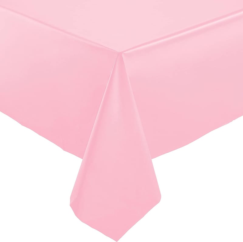 Wanna Party Light Pink Tablecover 54 inch x 108 inch
