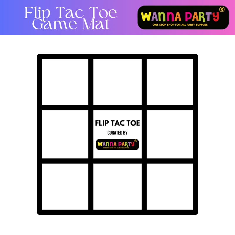 Wanna Party FliP Tac Toe Game with Red & Blue Glasses and Tic Tac Toe ...