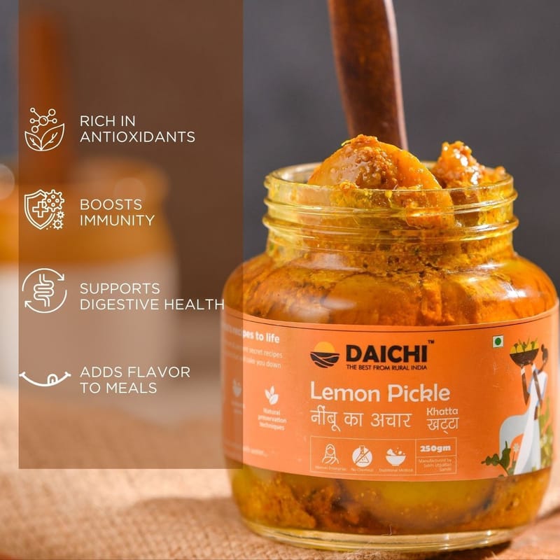 Daichi - Lemon Sour Pickle | Khatta Nimbu Ka Achaar | Crafted with love ...