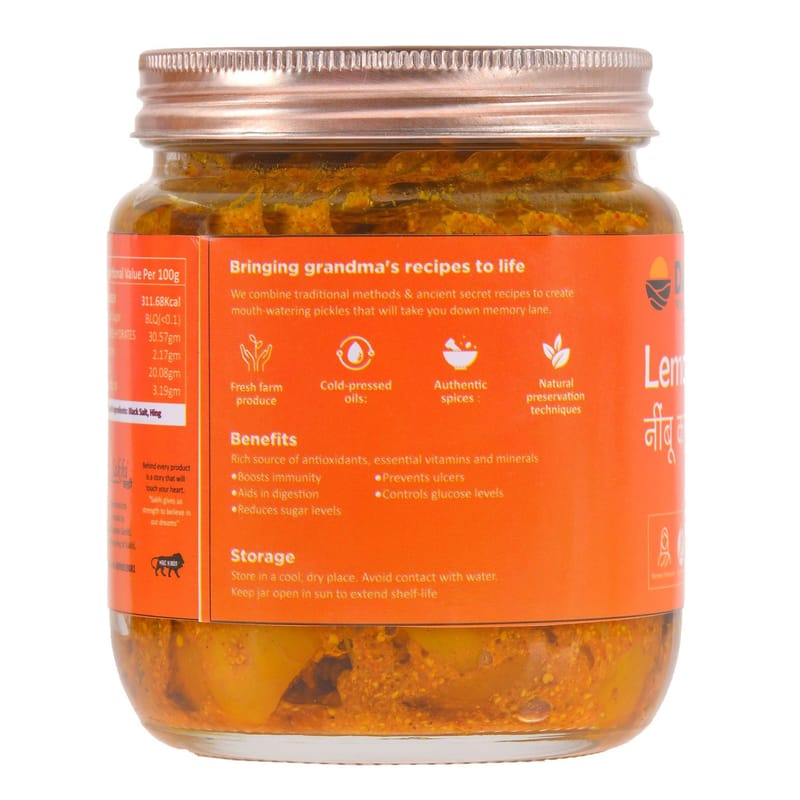 Daichi - Lemon Sour Pickle | Khatta Nimbu Ka Achaar | Crafted with love ...