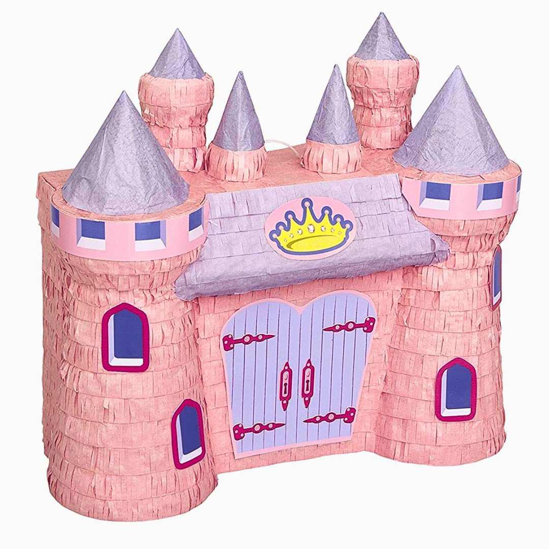 Wanna Party 3D Castle Shaped Pink Princess Cake Pinata
