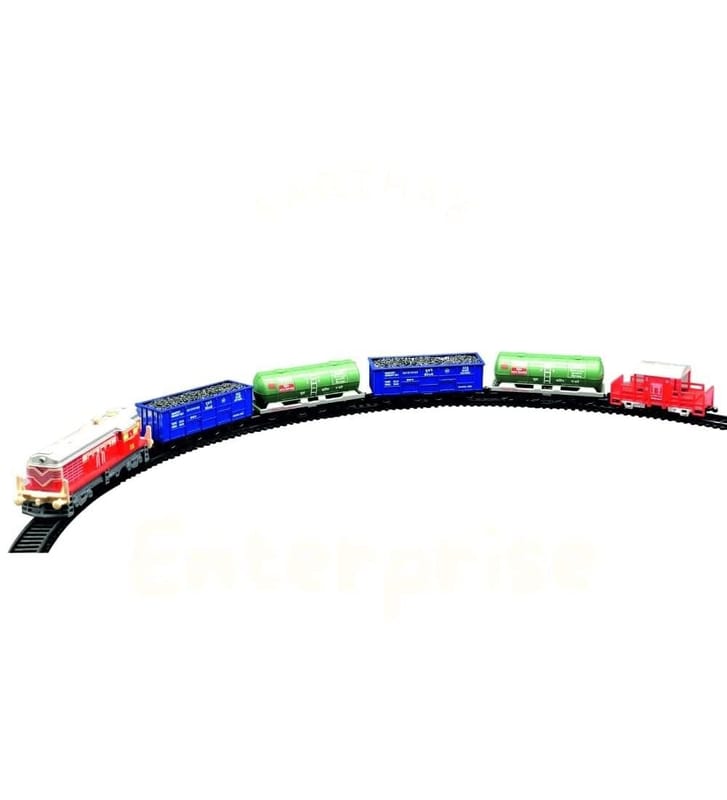 Plastic Choo Choo Train Small Cargo Battery Operated Flash Light And ...