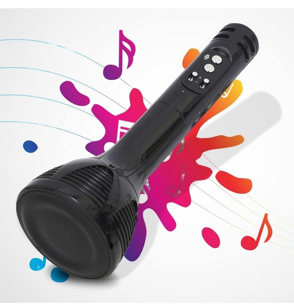 Plastic Handheld MultiFunction Mic With Microphone Speaker (Black) PID50367