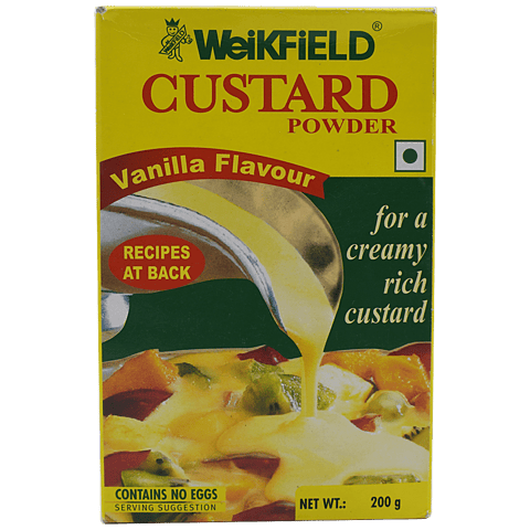 Weikfield Custard Powder, Vanilla Flavour, 200 G Carton