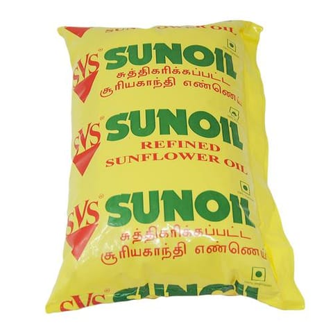Svs Refined, Sunflower Oil, 1 L Pouch