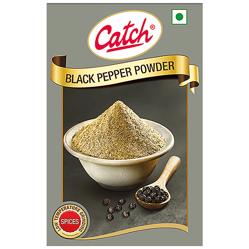 Catch Black Pepper Powder - Enhances Flavour, 100 g carton
