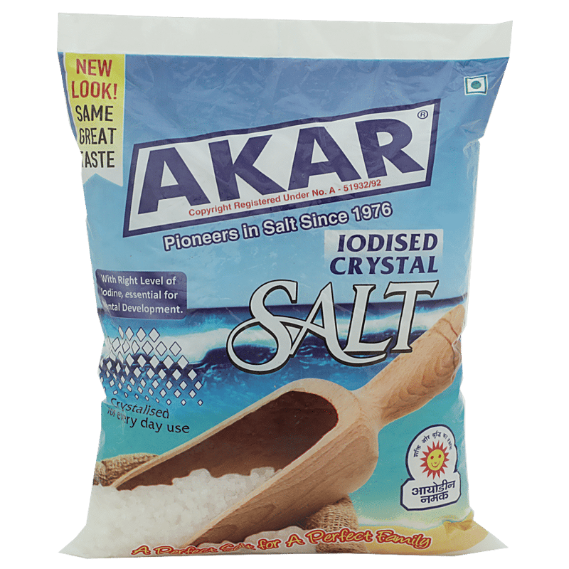Akar Salt/Uppu, Crystal, 1 Kg Pouch
