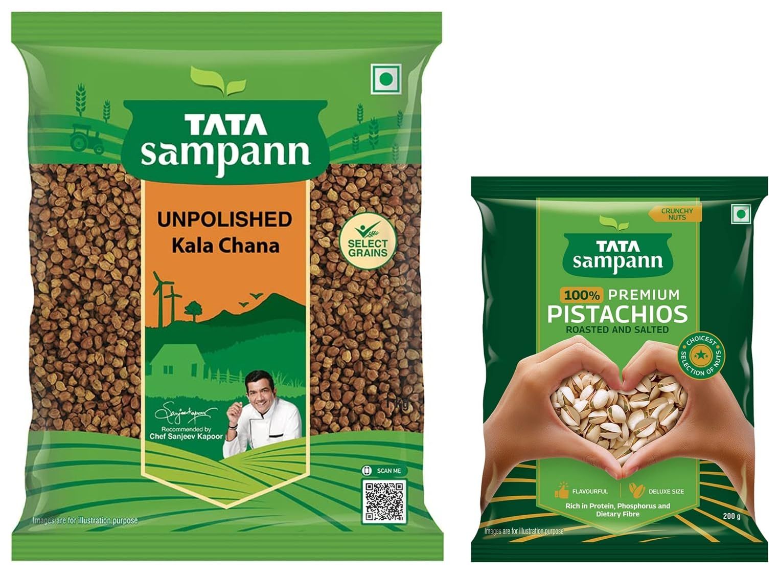 Tata Sampann Pistachios Roasted And Salted, Rich In Protein, Phosphorus ...