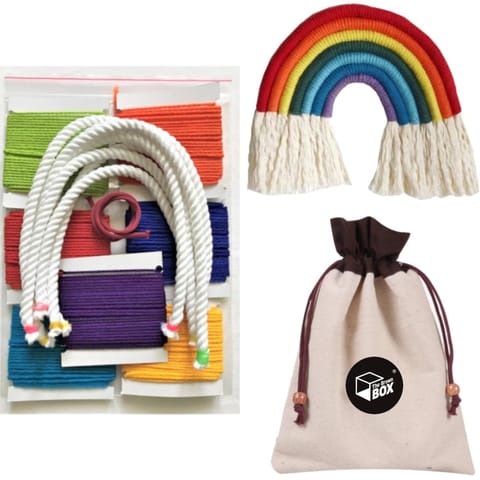 The brown box Macrame Rainbow Making Kit,Macrame Kit,Art and Craft Kit ...