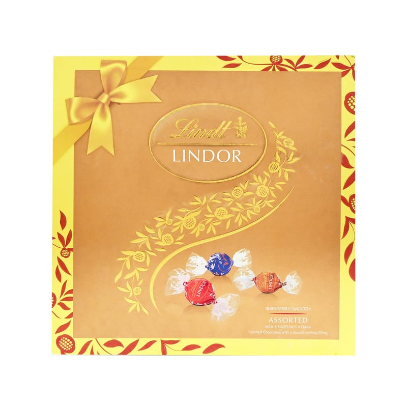 Lindt Lindor Assorted Cornet Chocolate Festive Gift Pack, 100Gm (8 ...