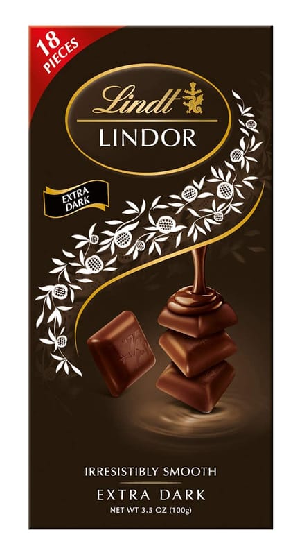 Lindt Lindor Extra Dark Chocolate, 100 G