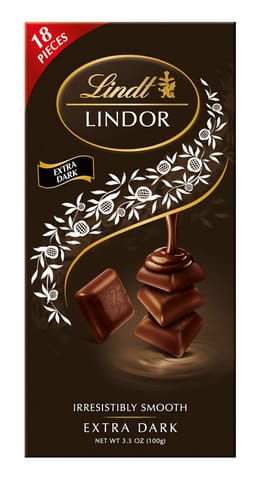 Lindt Lindor Extra Dark Chocolate, 100 G