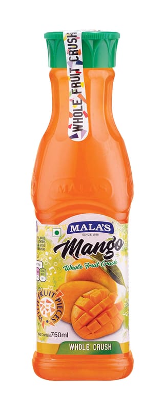 Mala's, Whole Crush, Mango, 750 Millilitre