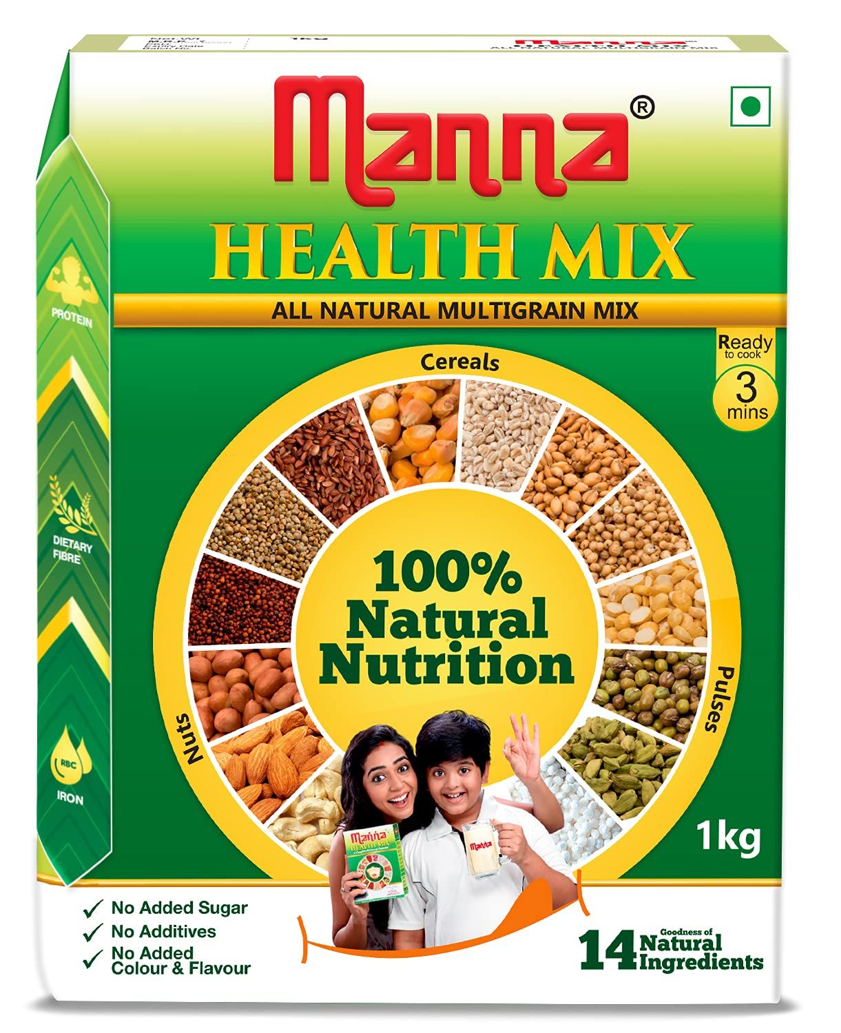 Manna Health Mix, Multi Millet Health Drink Mix Powder For Kids ...