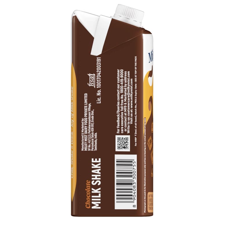 Milky Mist Chocolate Milkshake, 180Ml
