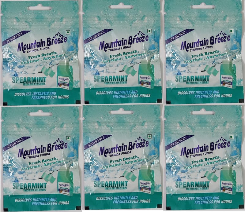 Mountain Breeze Thunda Funda Spearmint Mouth Freshener Pack Of 6 ...