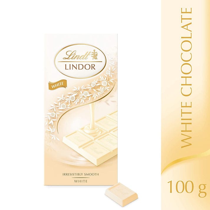 Lindt Lindor Single White Chocolate, 100 gm