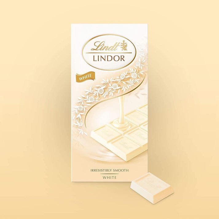 Lindt Lindor Single White Chocolate, 100 gm