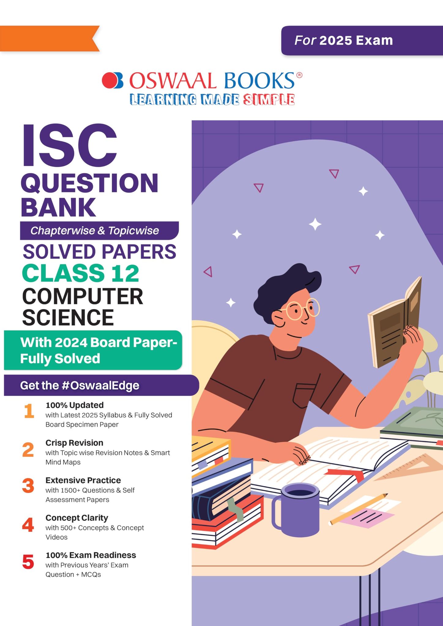 Oswaal ISC Question Bank Chapter-wise Topic-wise Class 12 Computer Science | For 2025 Board ...