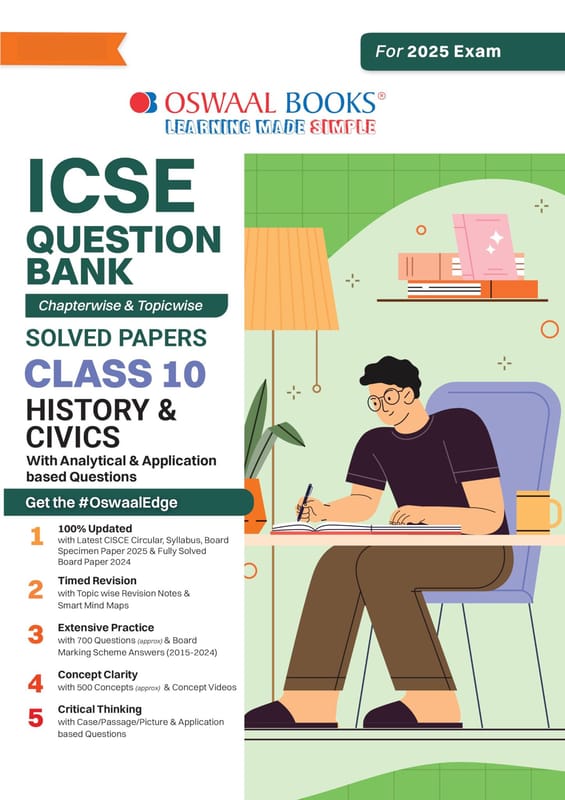 Oswaal ICSE Question Bank SOLVED PAPERS Class 10 History & Civics ...
