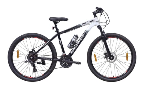 Hero RIOT 27.5T 21 Speed Geared Cycle for Mens | Dual Disc | Black ...