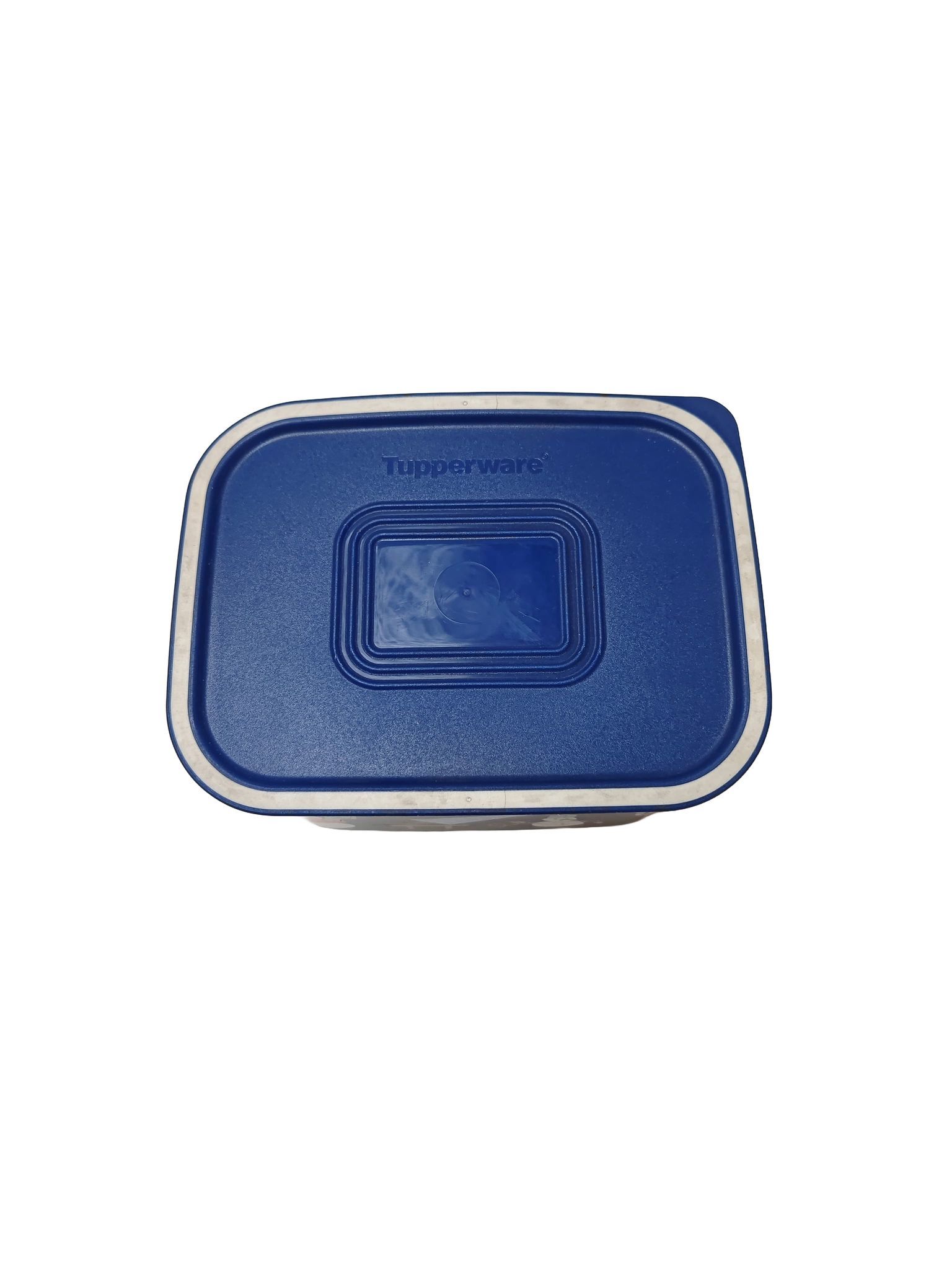 Tupperware Modular Mate Square Food Storage Container with Lid, Blue