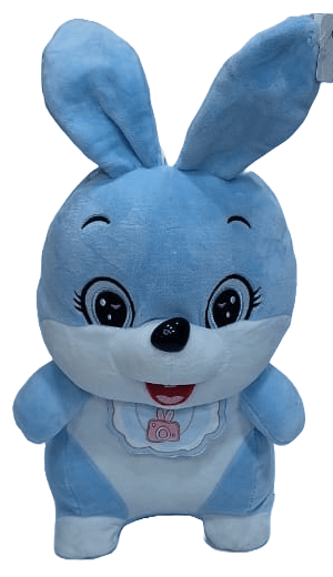 Blue Bunny Stuffed Animal, 12 Inches, Perfect for Kids and Adults Alike