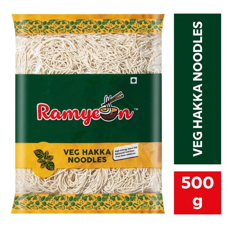 Ramyeon Instant Veg Flavor Hakka Noodles, 500g Pack
