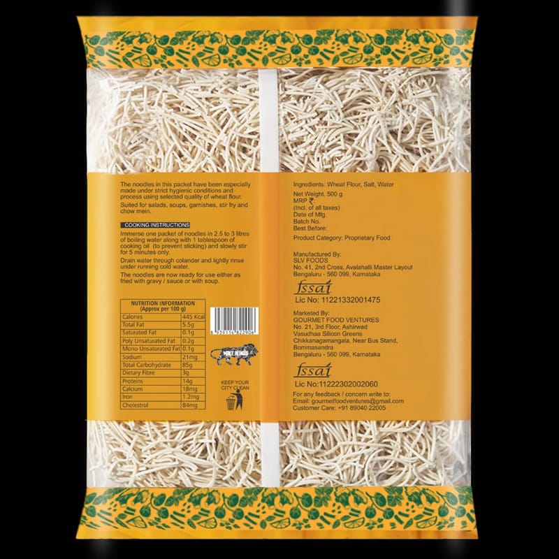 Ramyeon Instant Veg Flavor Hakka Noodles, 500g Pack