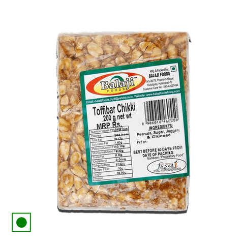 Balaji Foods Namkeens - Palli Chikki, 200 gm Pack