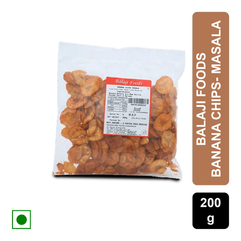 Balaji Foods Banana Chips Masala, 200 gm Pack
