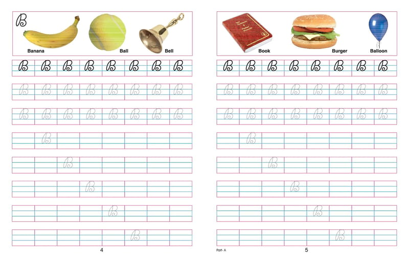 Cursive Writing 7 Books Pack - Capital Letters, Small Letters, Joining ...