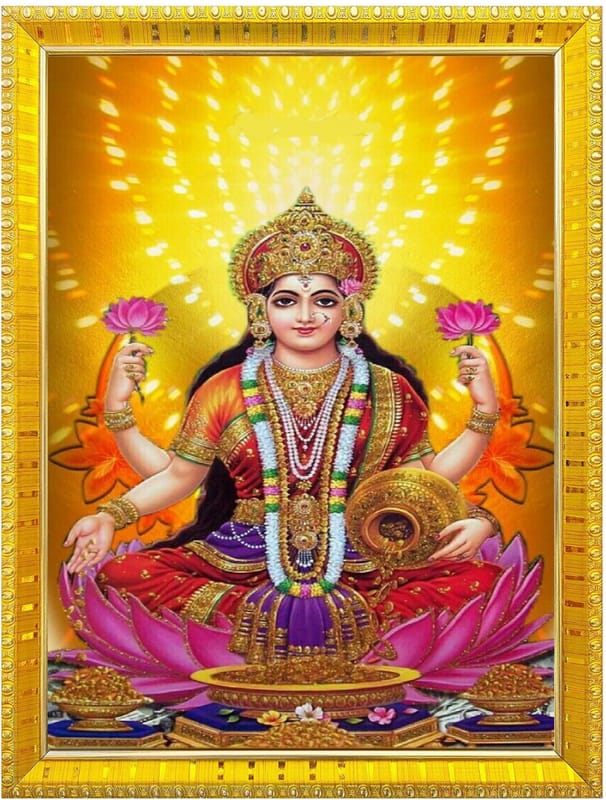 NOKKES Laxmi Devi Maa Mata Photo Frames Religious Photo frame 5X7 Inch ...
