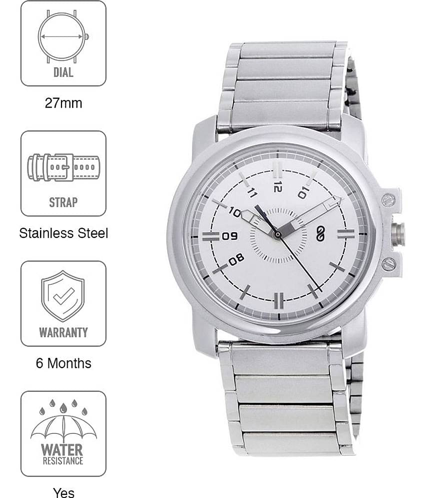 DIGITRACK - Silver Stainless Steel Analog Men's Watch