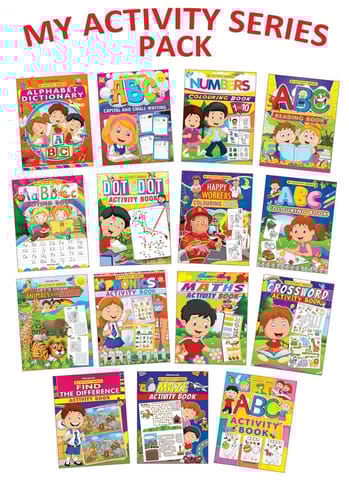 My Activity 15 Books Pack for Age 2-5 Years - ABC Activity, Capital and Small Writing, ABC ...