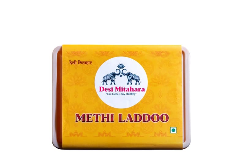 DESI MITAHARA's Methi Ladoo - Contains Cow Ghee & Jaggery - Traditional ...