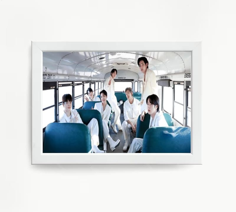 NOKKES Bts Army Bangtan Boy V suga J-Hope Jungkook Jin Jimin Rm 5X7 Inch Size Photo Frame Photo ...