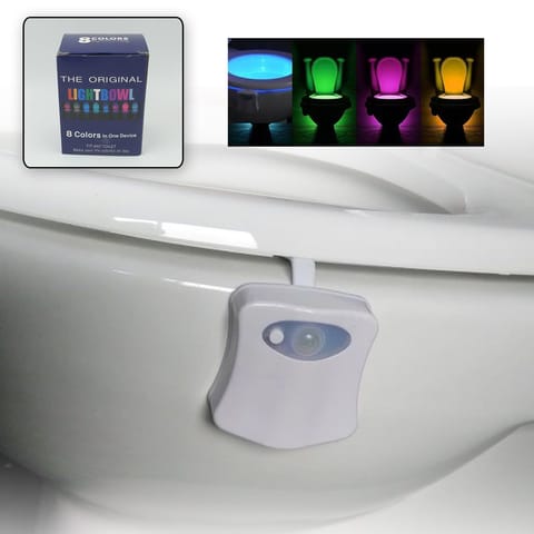 Toilet Light, LED Toilet Bowl Light Toilet Cover Lamp (1 Pc / Battery ...