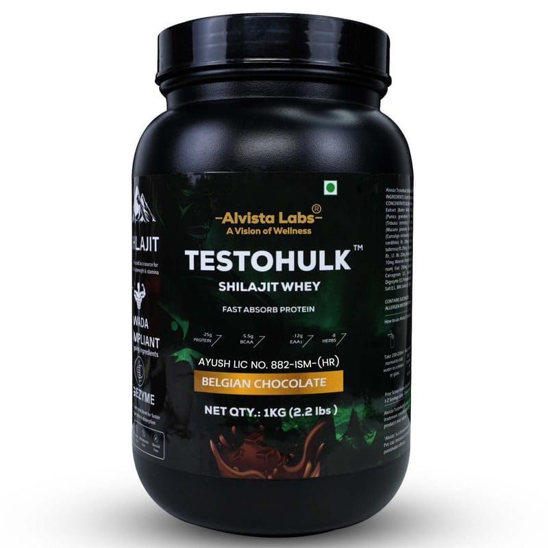 TestoHulk Shilajit Whey Protein – Fast Absorb with BCAA, EAA & 6 ...