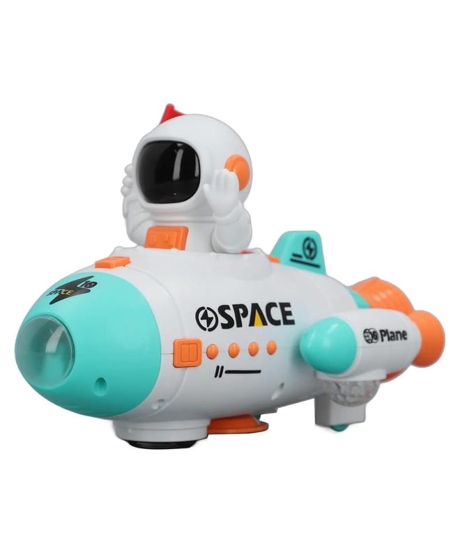 KTRS Enterprise Space Shuttle Toy with 360 Degree Rotation, Music and ...