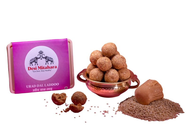 Desi Mitahara's Urad Dal Ladoo - Made with Urad Dal, Jaggery & Cow Ghee ...