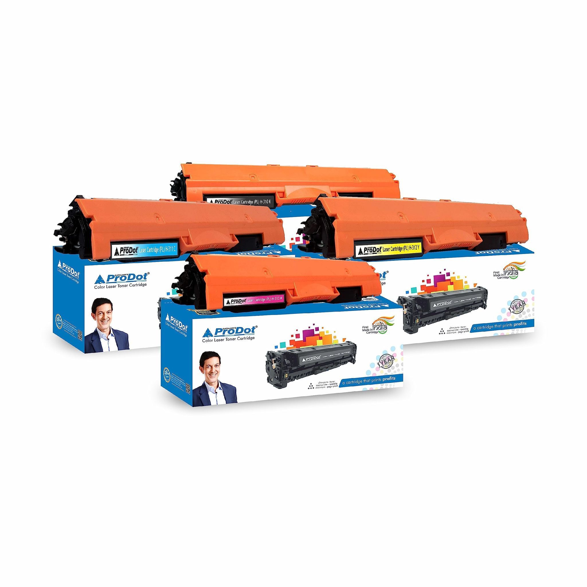 ProDot (PRO H-310-313 Laser Toner Cartridge for HP CE310A-313A (126A ...