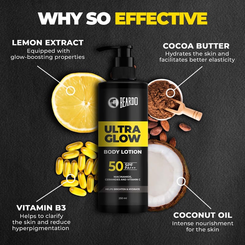 Beardo Ultraglow Body Lotion for Men