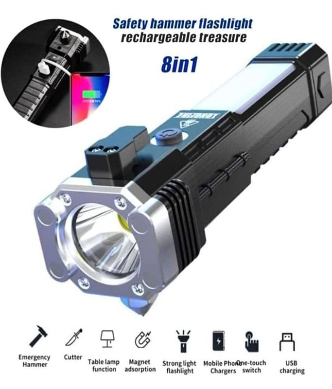 GIT - let light - Hammer Light 3W Rechargeable Flashlight Torch ( Pack ...